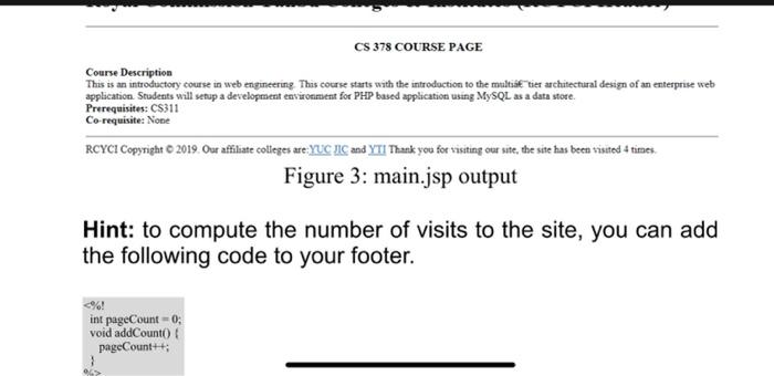 Solved Create three jsp files (a) a header that should | Chegg.com