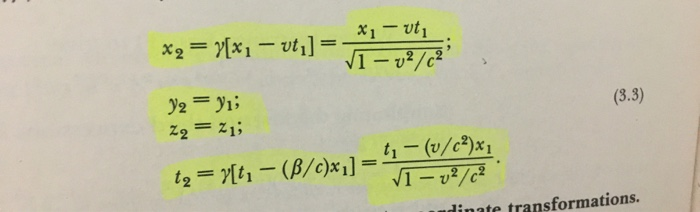 Solved modern physics, length contraction problem a hint was | Chegg.com