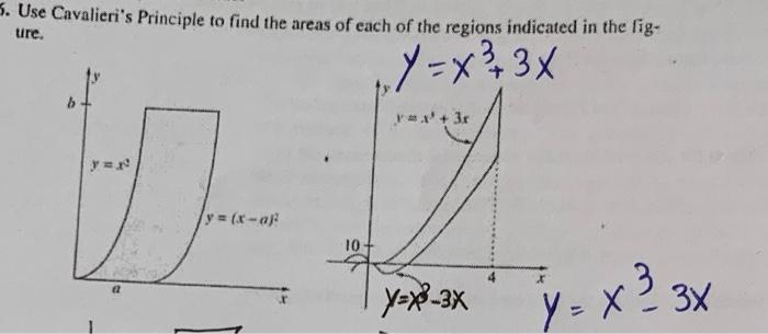 Solved 5. Use Cavalieri's Principle to find the areas of | Chegg.com