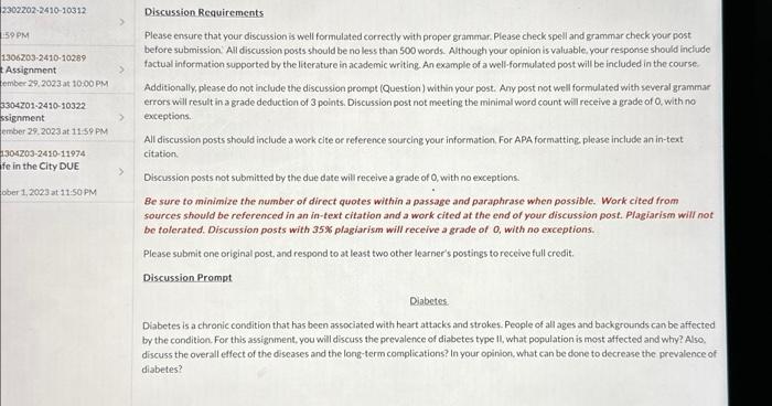 Solved Discussion Requirements Please ensure that your | Chegg.com