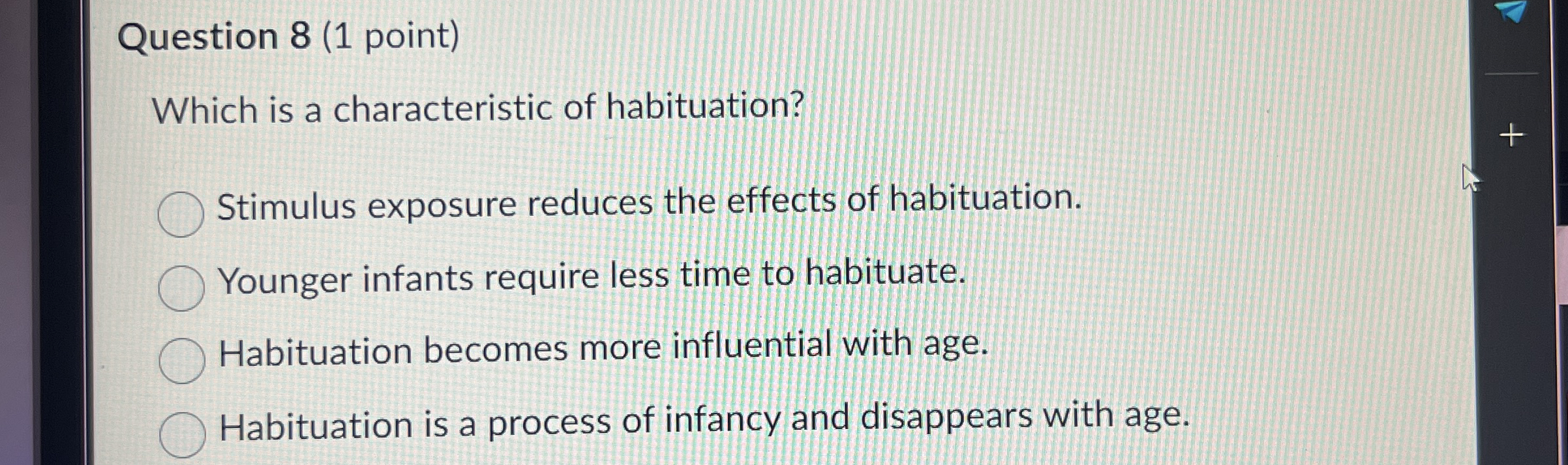 Solved Question 8 (1 ﻿point)Which is a characteristic of | Chegg.com