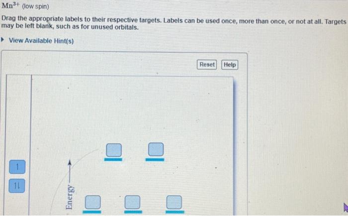 Solved Draw the Octahedral crystal field splitting diagram | Chegg.com