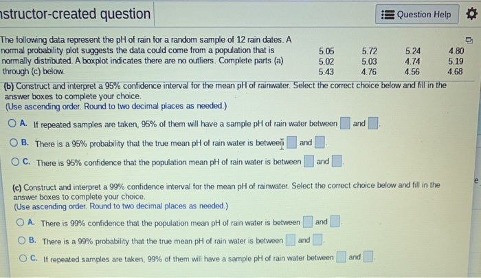 Solved Instructor-created question Question Help The | Chegg.com