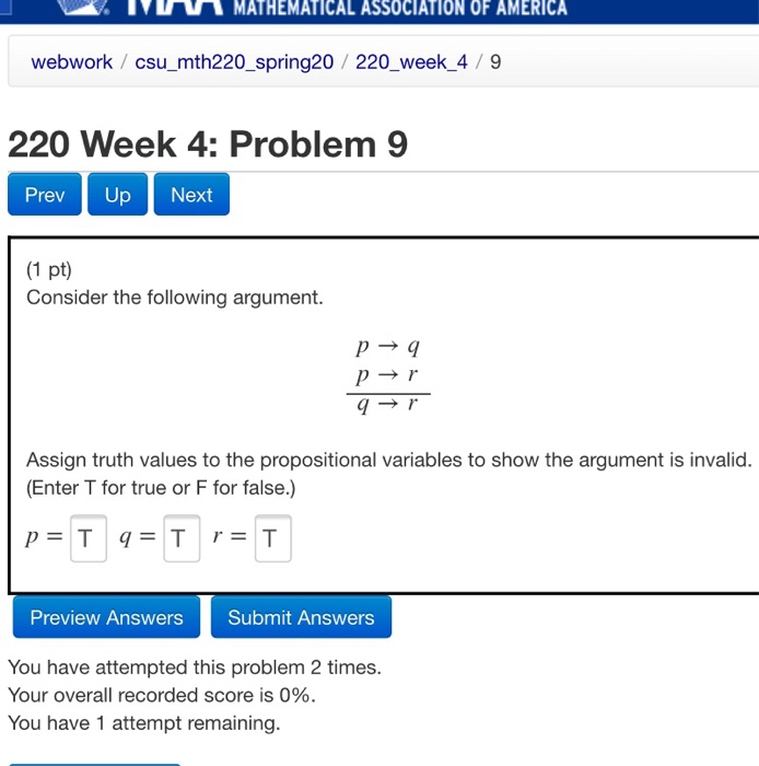 Solved webwork/csu_mth220_spring20/220_week_4 220 Week 4: | Chegg.com