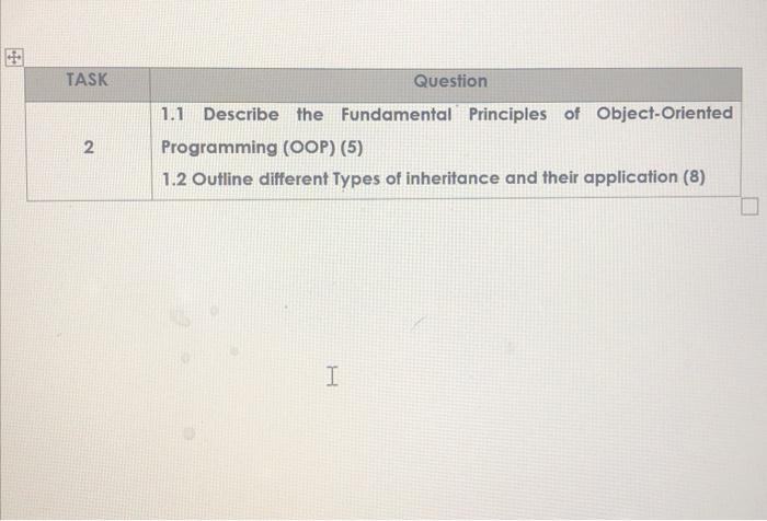 \begin{tabular}{|l|l|} \hline TASK & | Chegg.com