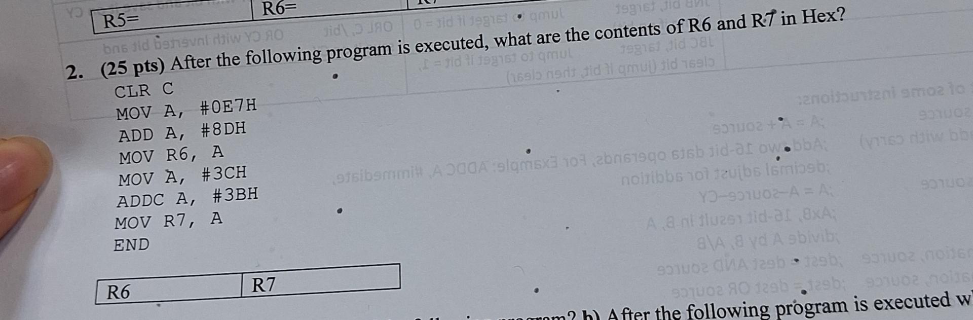 Solved (25pts) ﻿After the following program is executed, | Chegg.com