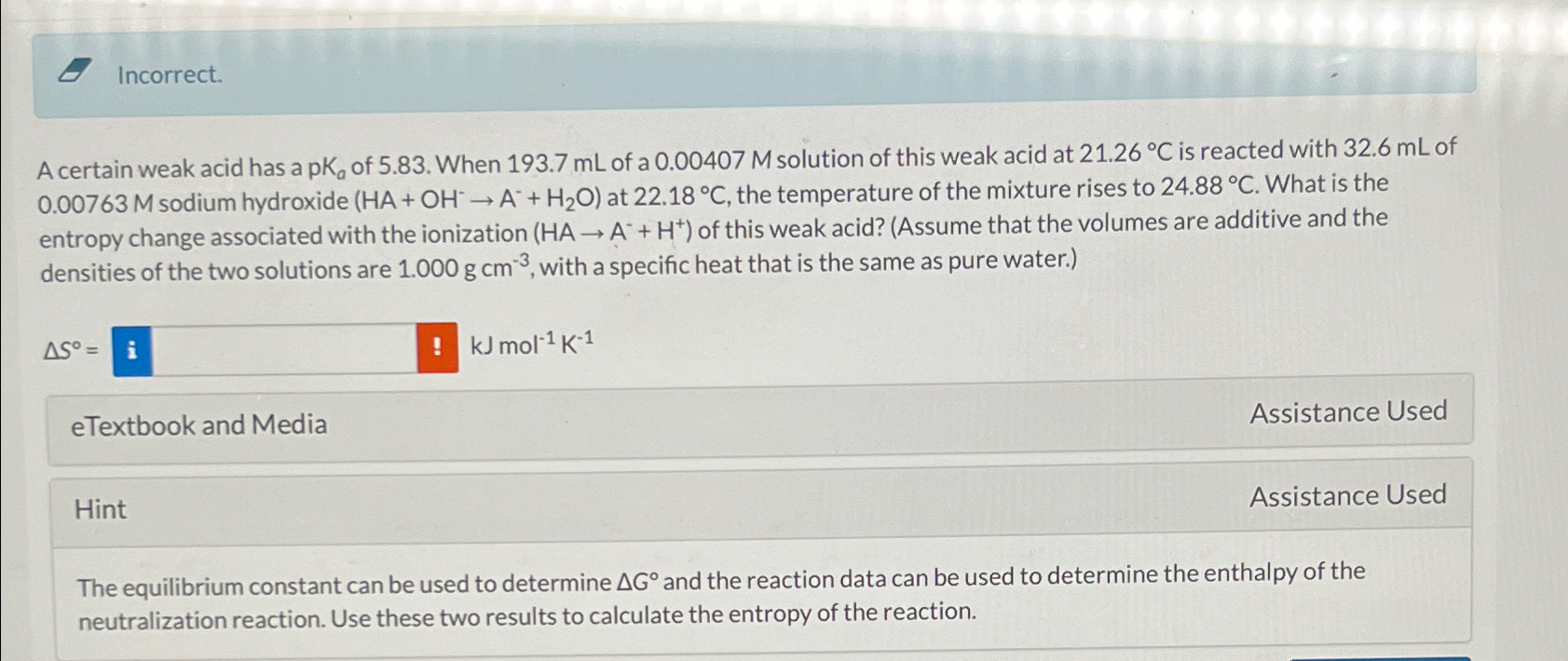 Solved A certain weak acid has a pKa ﻿of 5.83 . ﻿When | Chegg.com