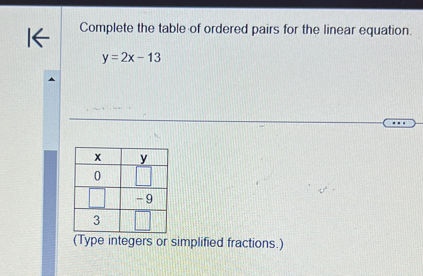 Solved Complete The Table Of Ordered Pairs For The Linear