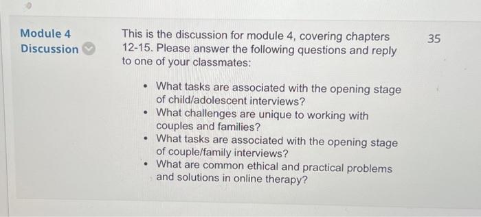 Solved Module 4 Discussion This is the discussion for module | Chegg.com