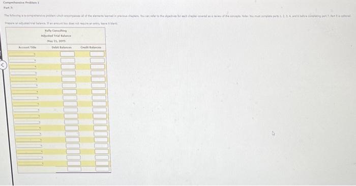 Comprehensive Problem 1 Part 7 The Following Is A