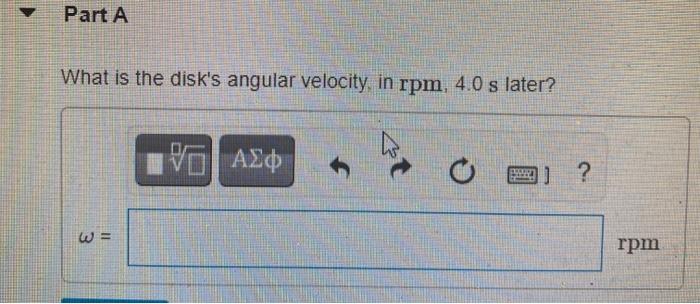 Solved A 4.0 kg, 36-cm-diameter metal disk, initially at | Chegg.com