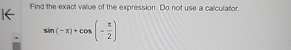 Solved Find the exact value of the expression. Do not use a | Chegg.com