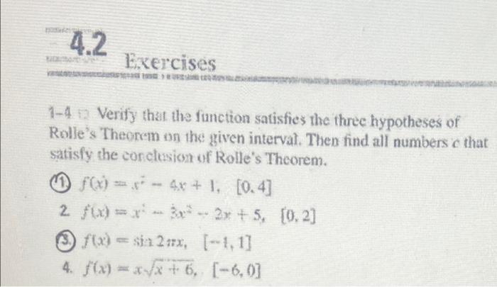Solved 4.2 Exercises 1-42 Verify that the function satisfies | Chegg.com