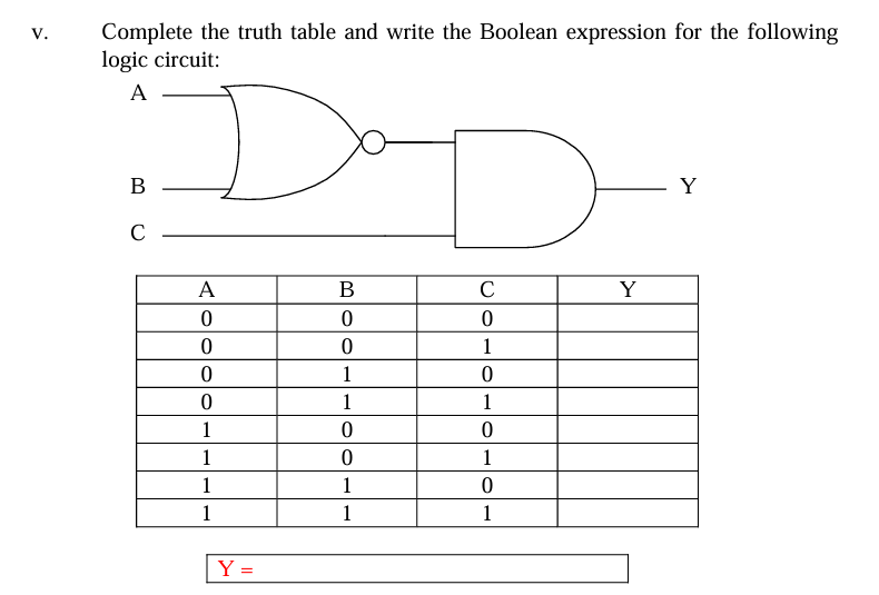 Solved Complete the truth table and write the boolean | Chegg.com