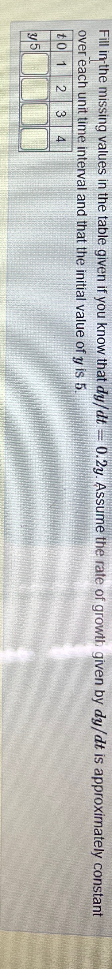 Solved Fill in the missing values in the table given if you | Chegg.com