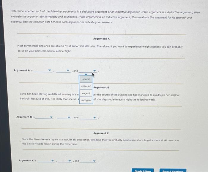 Solved 20. Validity, Soundness, Strength, Cogency - Practice | Chegg.com