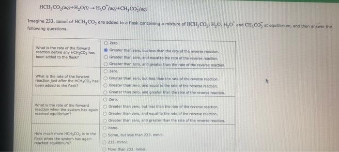 Solved HCH3CO2(oq)+H2O(j)→H3O+(aq)+CH3CO2−(aq) Imagine 233. | Chegg.com