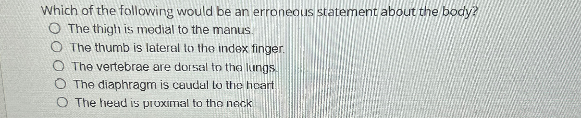 Solved Which of the following would be an erroneous | Chegg.com