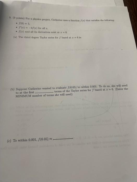 Solved 8. (9 points) For a physics project, Catherine uses a | Chegg.com
