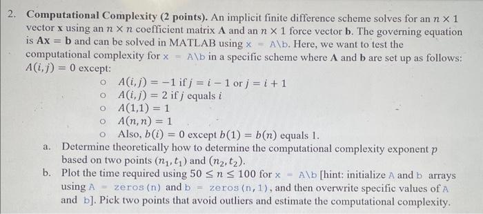 Solved Computational Complexity ( 2 points). An implicit | Chegg.com