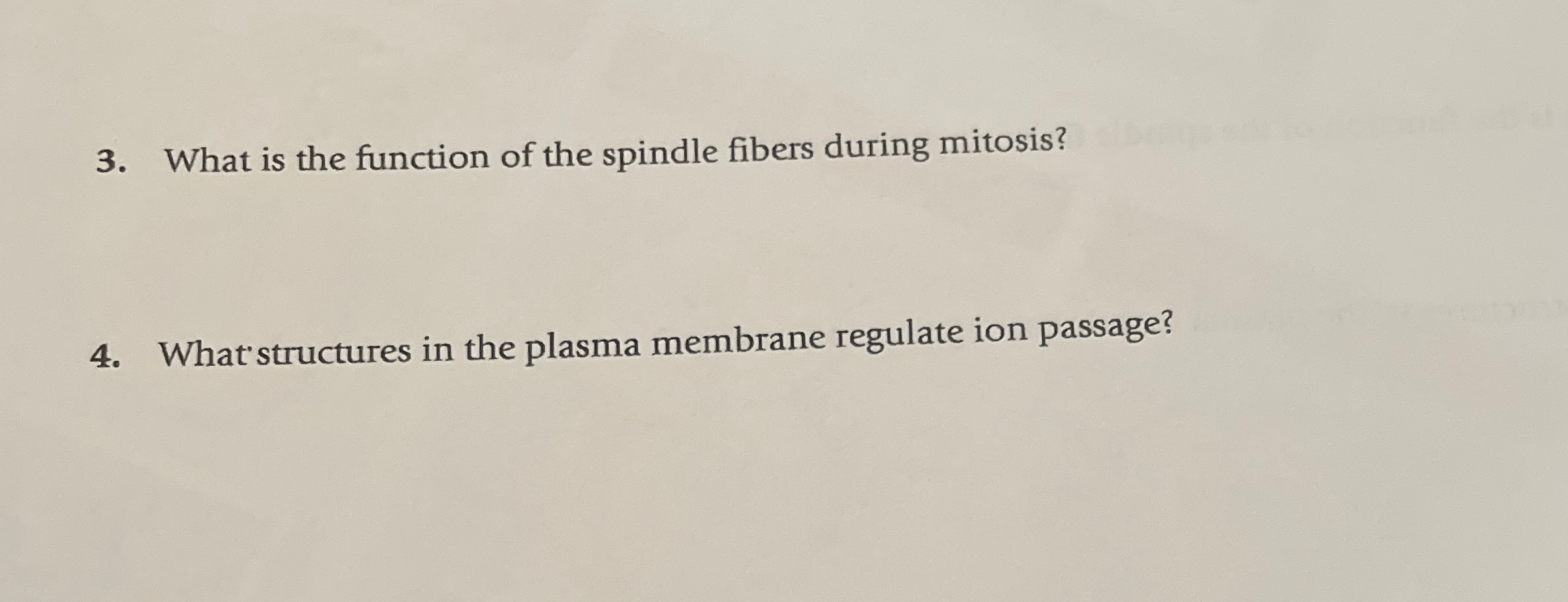 Solved What is the function of the spindle fibers during | Chegg.com