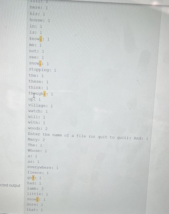 Solved 8.6 LAB: Modify Dictionary to count words Hat 1 सi | Chegg.com