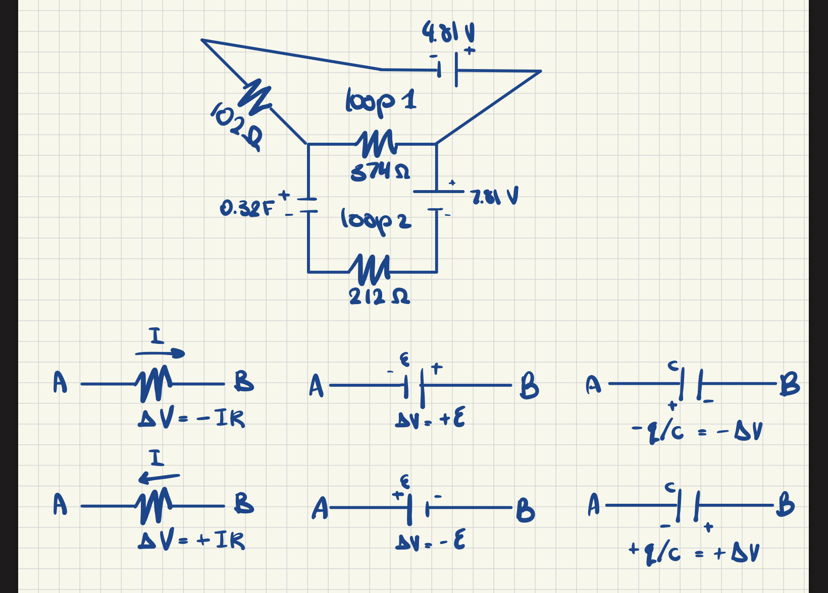 Solved Use a kirchhoff’s rules and the sign conventions | Chegg.com