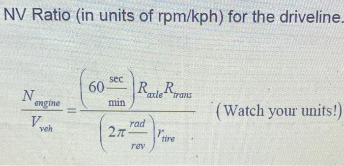 Solved i need help converting this N/V equation into | Chegg.com