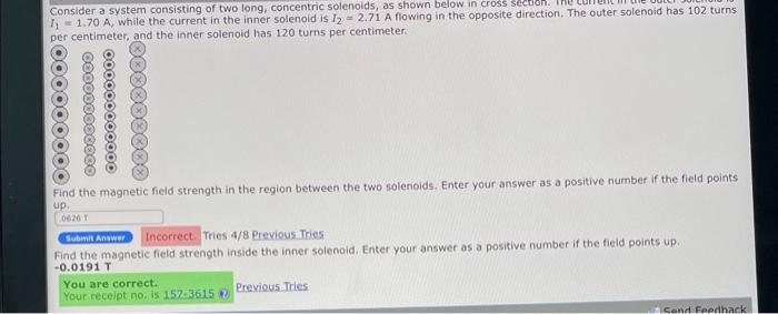 Solved Consider a system consisting of two long, concentric | Chegg.com
