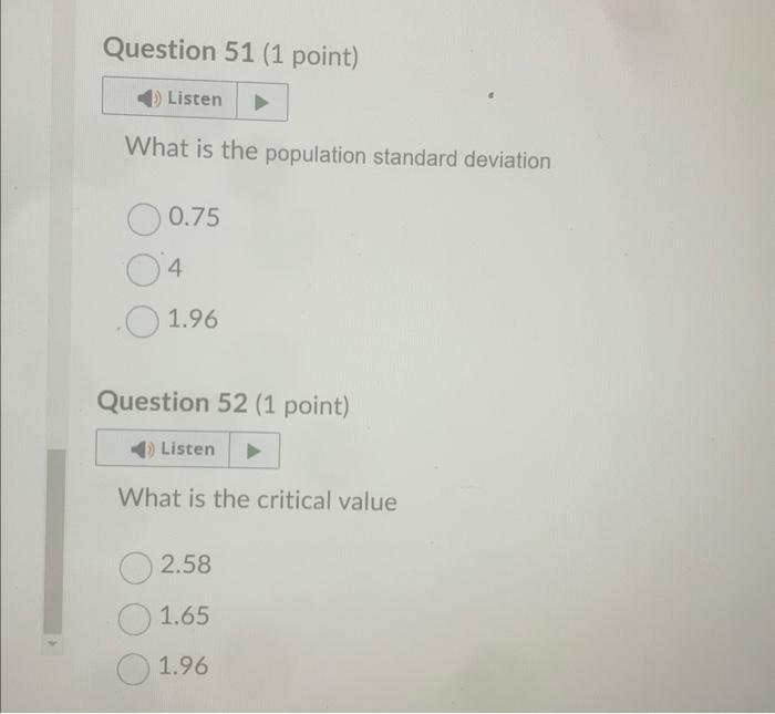 Solved Suppose Scores On Exams In Statistics Are Normally