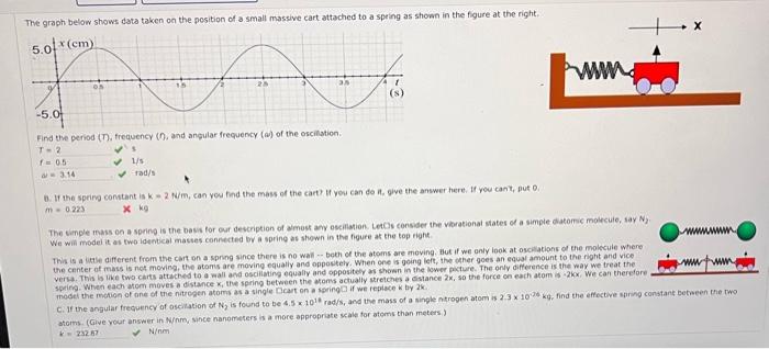 Solved Find the period (T), frequency (f), and angular | Chegg.com