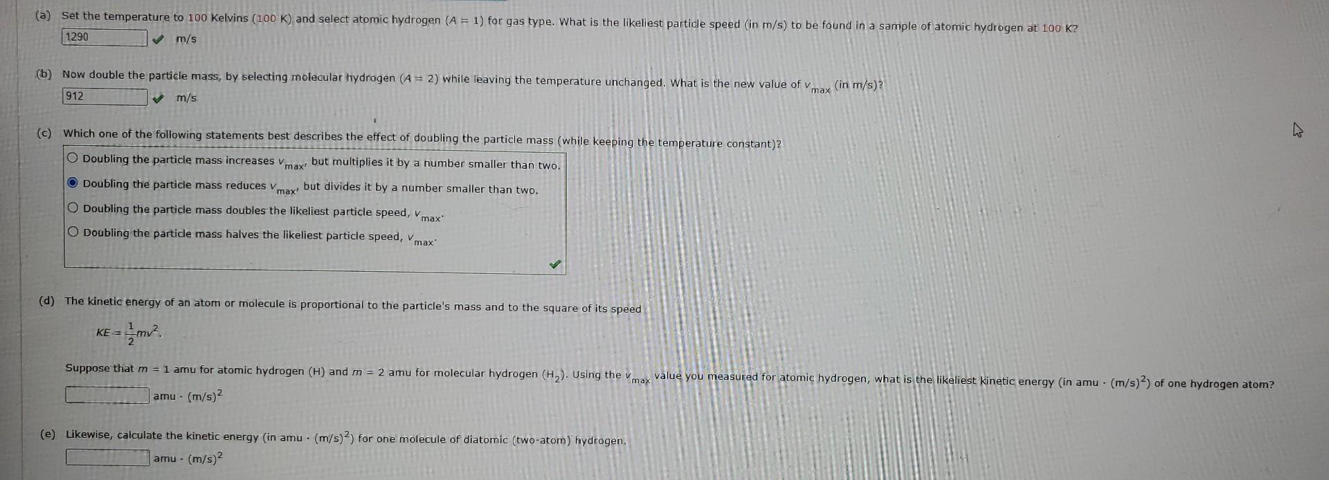 Solved Doubling the particle mass increases vmax ′ but | Chegg.com
