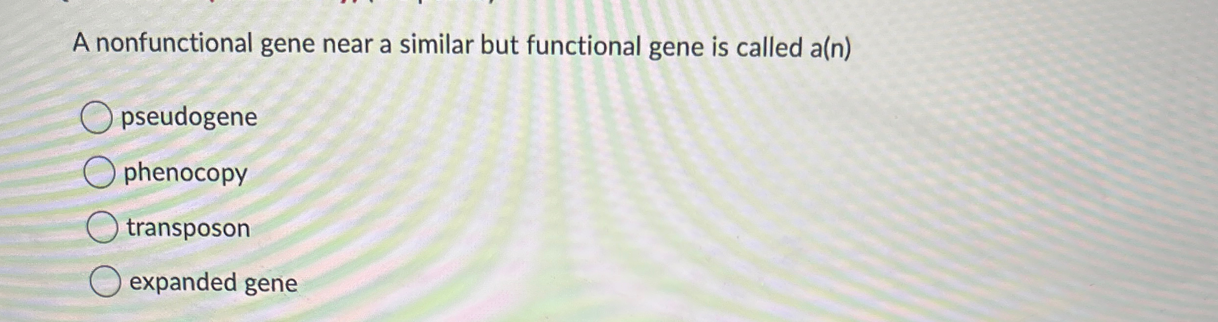Solved A nonfunctional gene near a similar but functional | Chegg.com