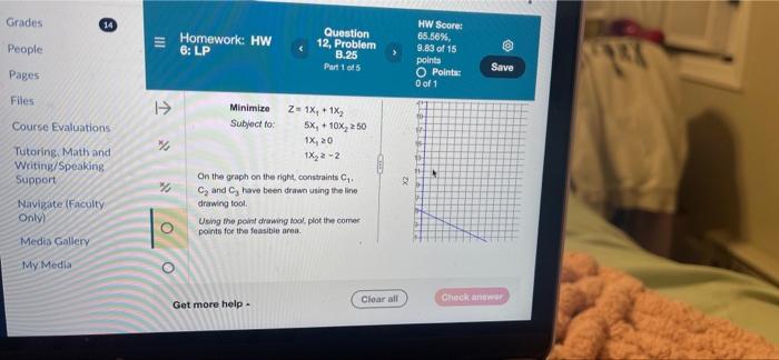 Solved On the graph on right, constraints C1 and C2 have | Chegg.com
