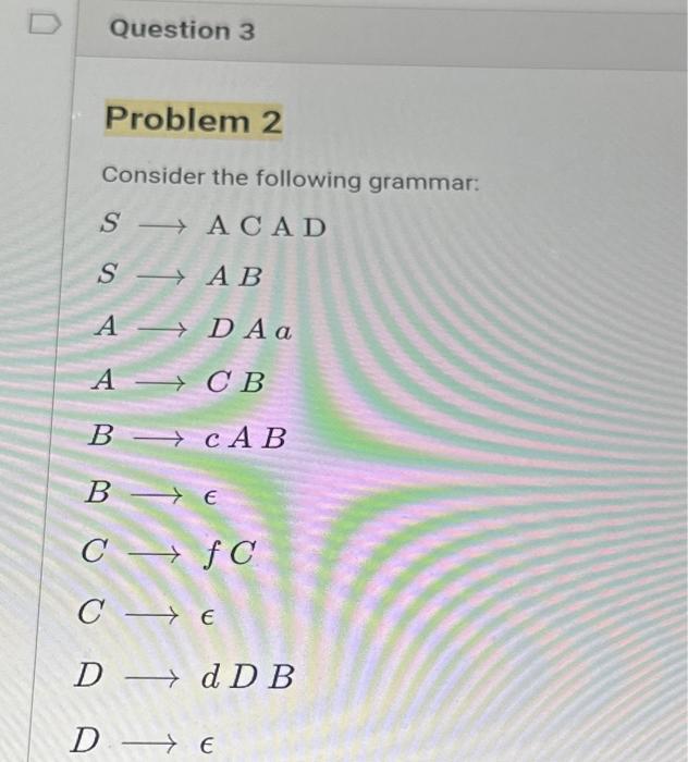 Solved FIRST sets calculation rules: 1. FIRST ′(x)={x} if x | Chegg.com