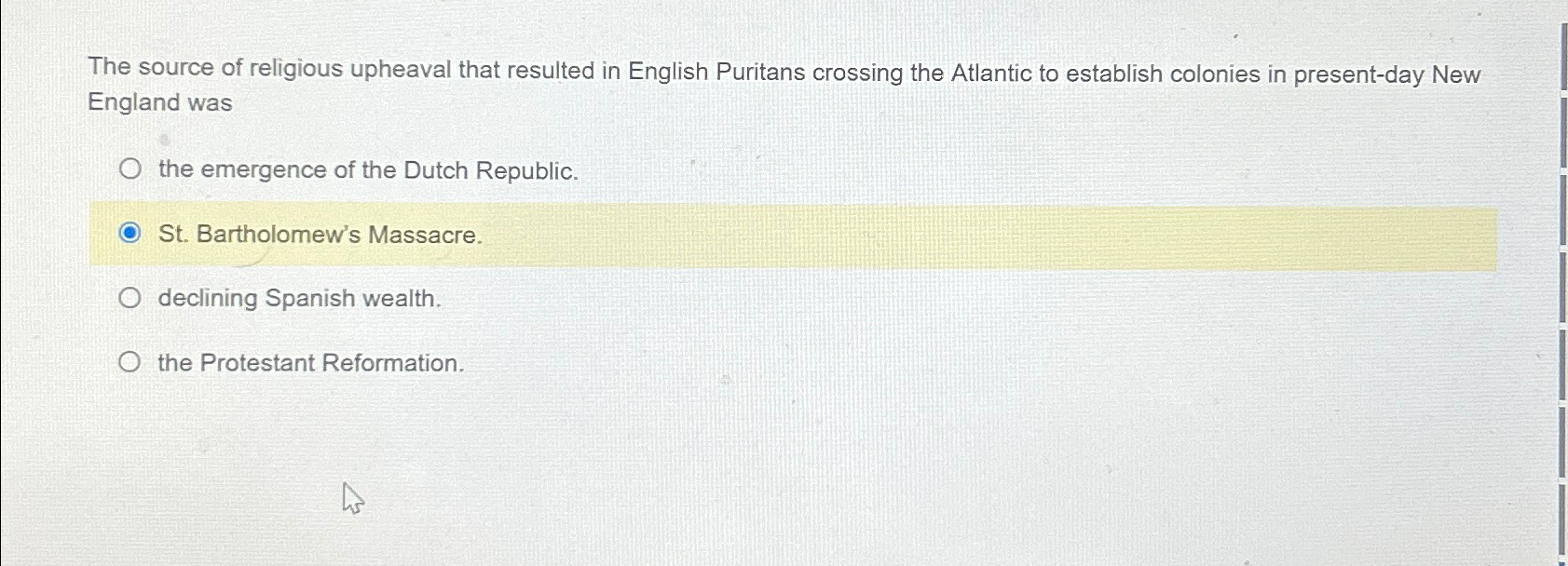 Solved The source of religious upheaval that resulted in | Chegg.com