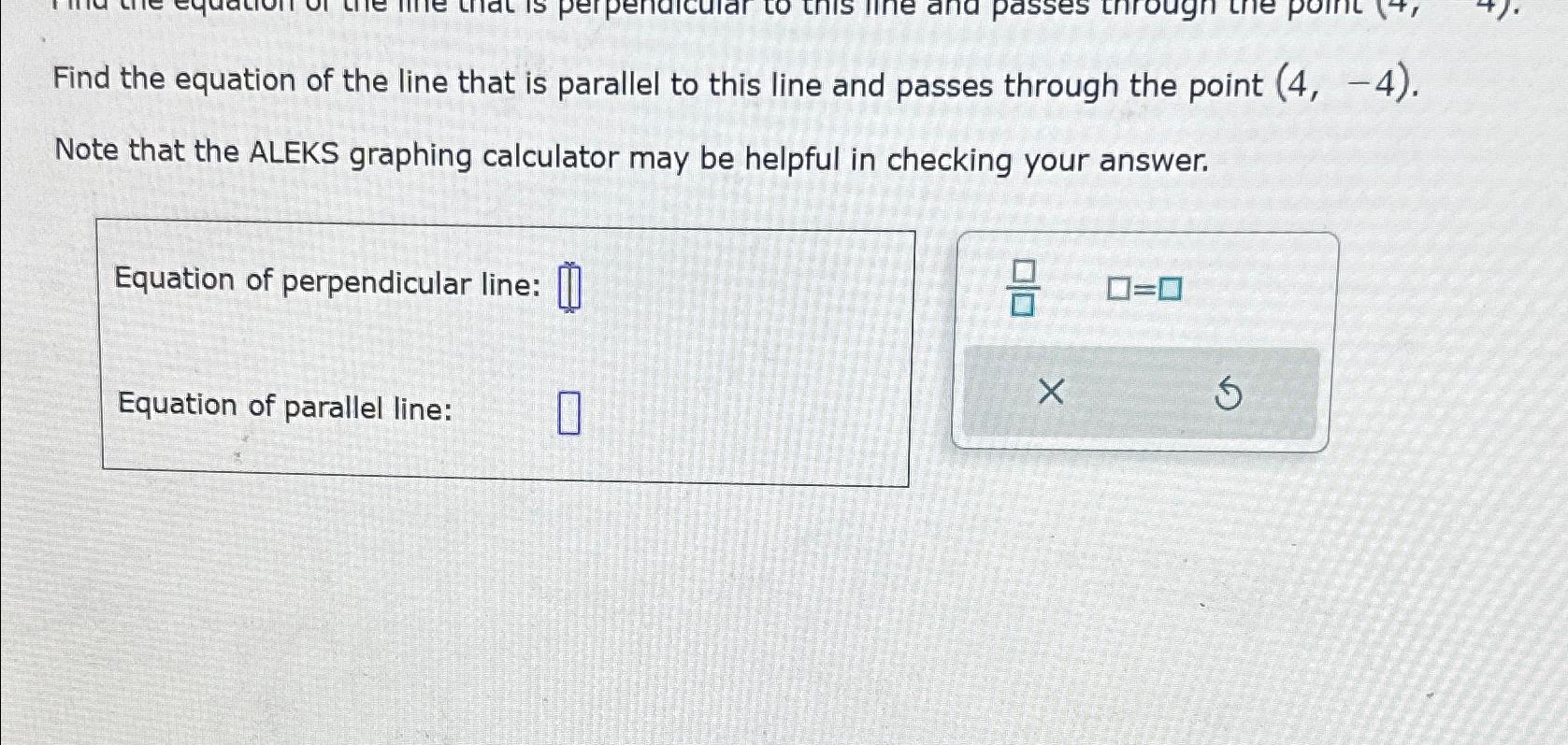 Find the equation of the line that is parallel to | Chegg.com