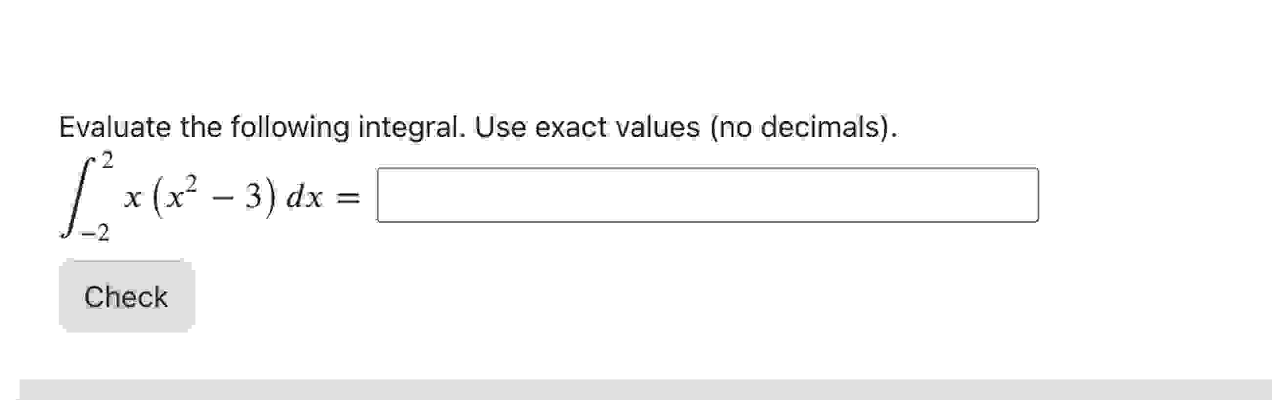 Solved Evaluate the following integral. Use exact values (no | Chegg.com