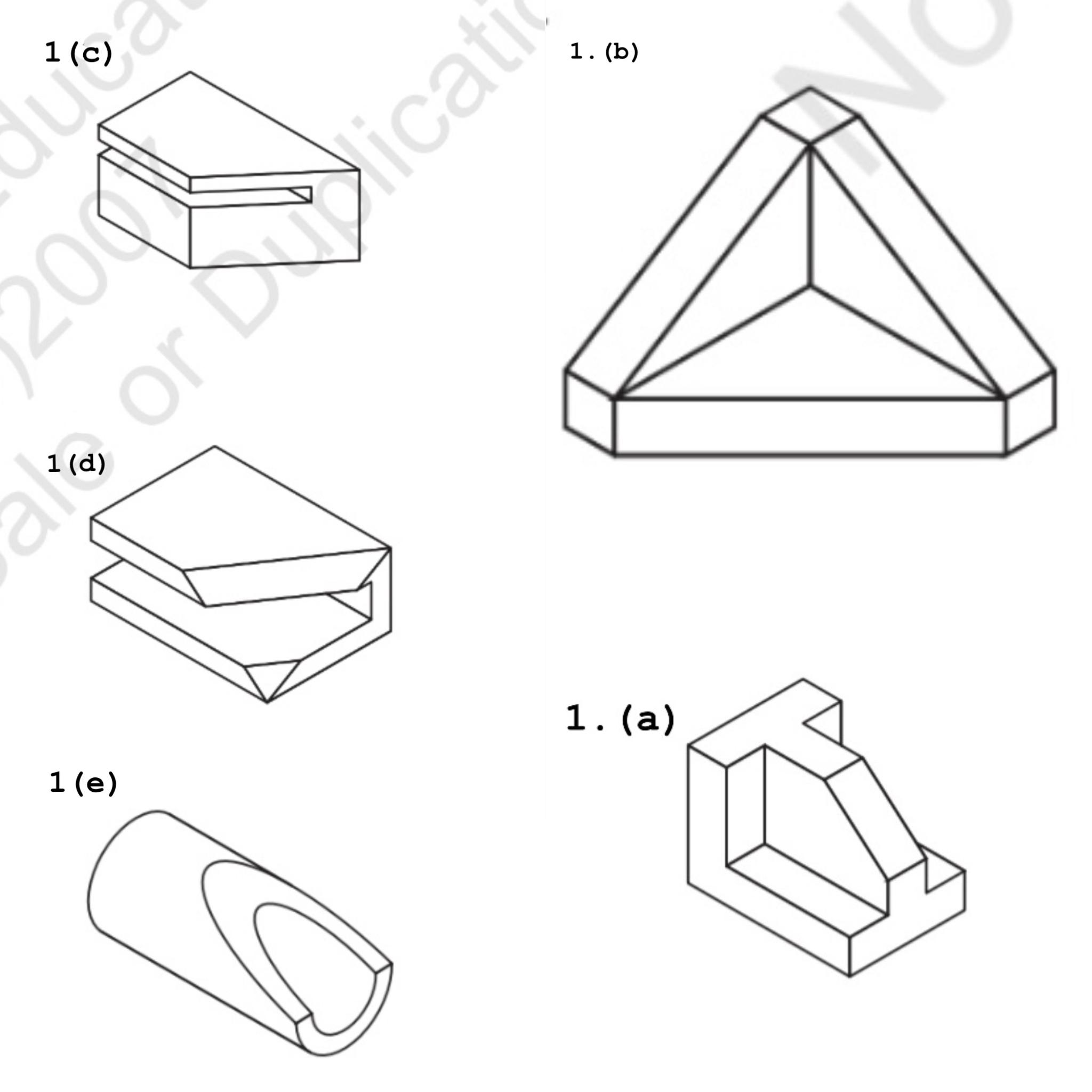 Solved Interpreting OrthographicProjections:Draw | Chegg.com Solved Interpreting OrthographicProjections:Draw | Chegg.com