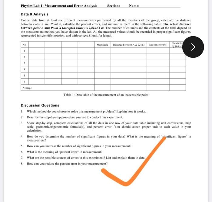 Solved Data \& Analysis Collect data from at least six | Chegg.com