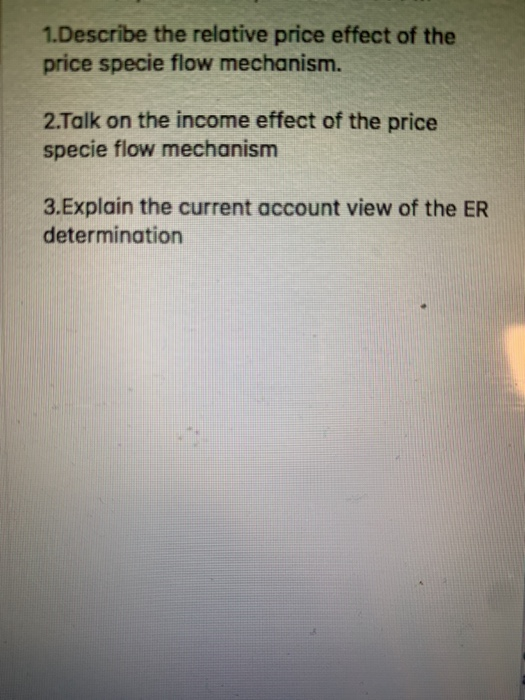 Solved 1.Describe the relative price effect of the price | Chegg.com