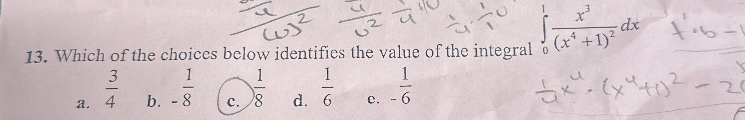 Solved Which of the choices below identifies the value of | Chegg.com
