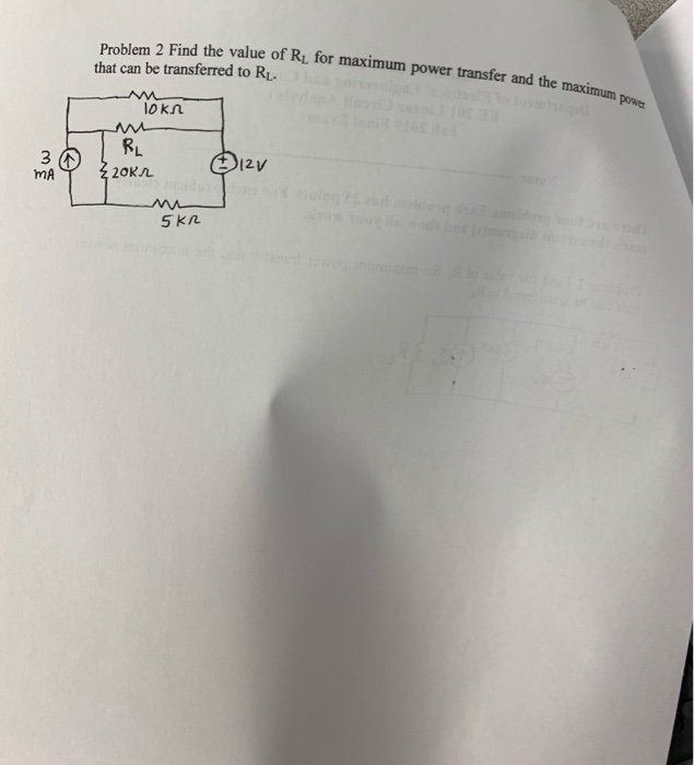 Solved Problem 2 Find the value of R for maximum power | Chegg.com