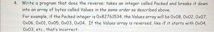 Solved Write a program that does the reverse: takes an | Chegg.com