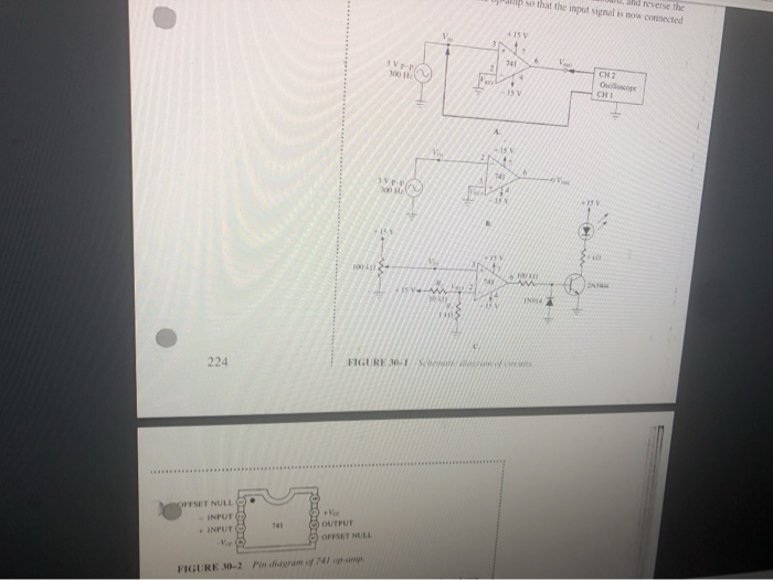 Solved Op-Amp Inverting and Non-Inverting and Comparator | Chegg.com