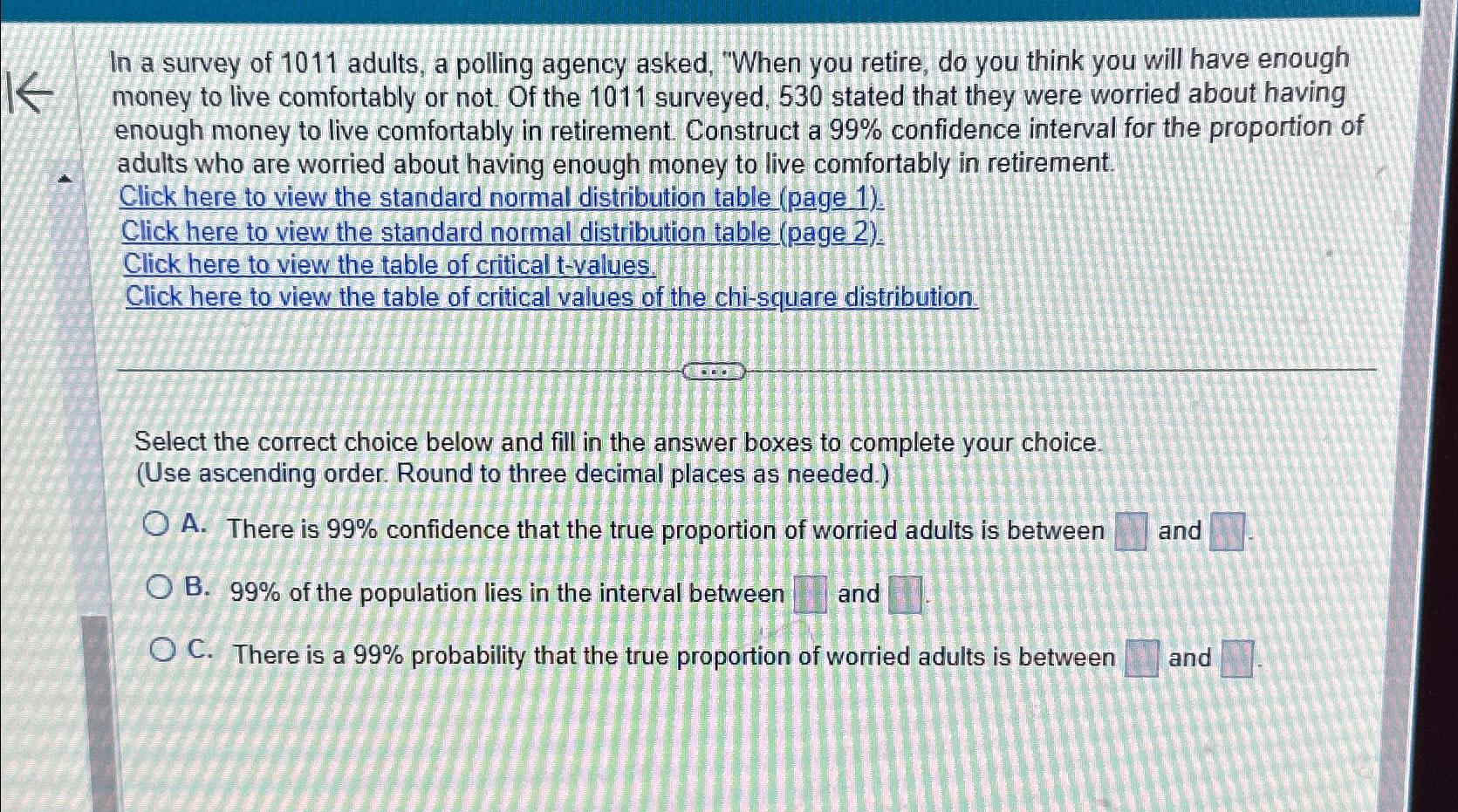 Solved In a survey of 1011 ﻿adults, a polling agency asked, | Chegg.com