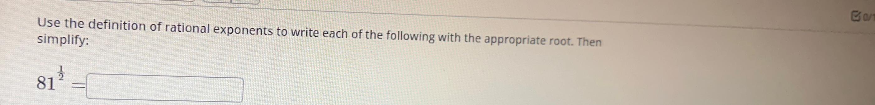 Solved Use the definition of rational exponents to write | Chegg.com