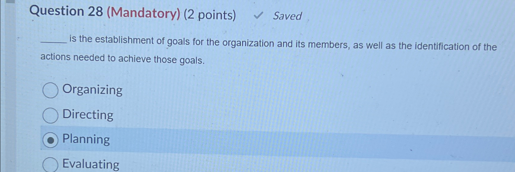Solved Question 28 (Mandatory) (2 points)Savedis the | Chegg.com Solved Question 28 (Mandatory) (2 points)Savedis the | Chegg.com