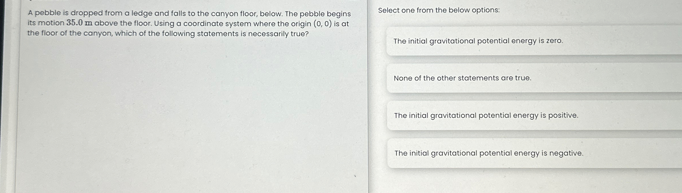 High Quality SOLUTION A pebble is dropped from a ledge and falls to the ...