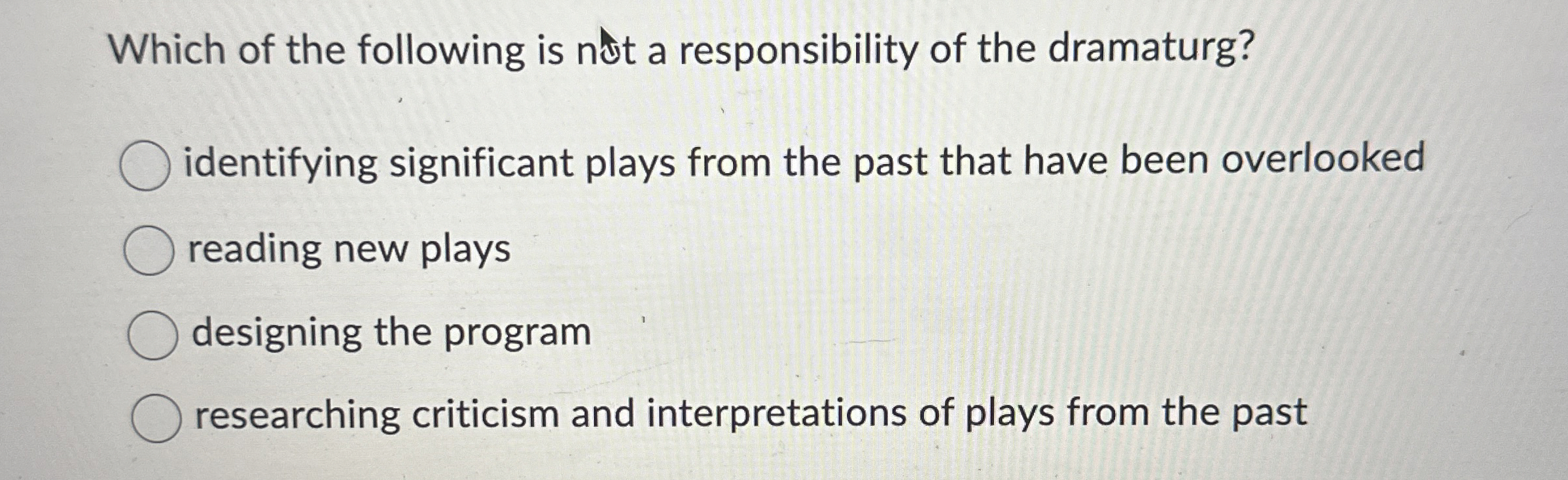 Solved Which of the following is nut a responsibility of the | Chegg.com